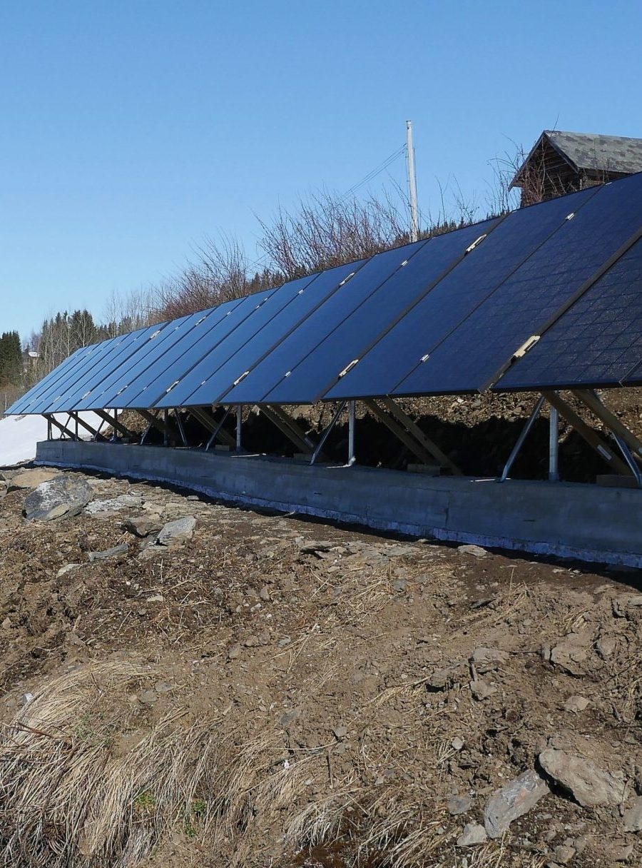 Solcelleanlegg i Skrautvålsvegen - Fjell Elektrikeren Valdres AS
